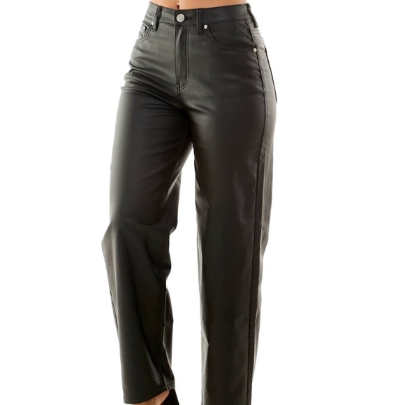 Baccini | Pants & Jumpsuits | Baccini Nyc Faux Leather Pants | Poshmark